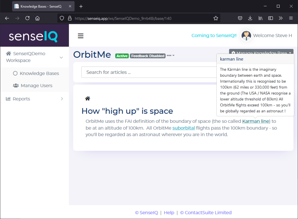 SenseIQ Features – SenseIQ